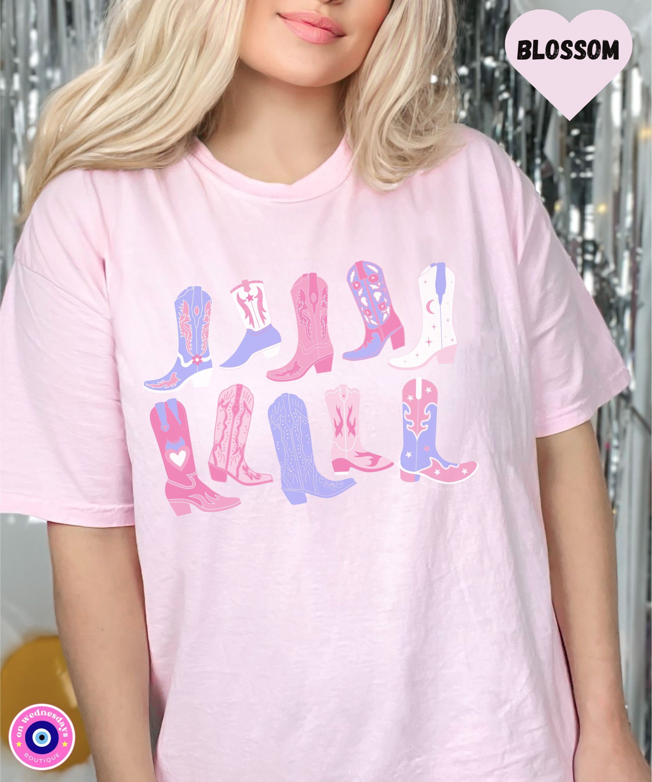 Cowboy Boot Shirt, Retro Country Shirt for Women, Cute Cowgirl Tshirt ...