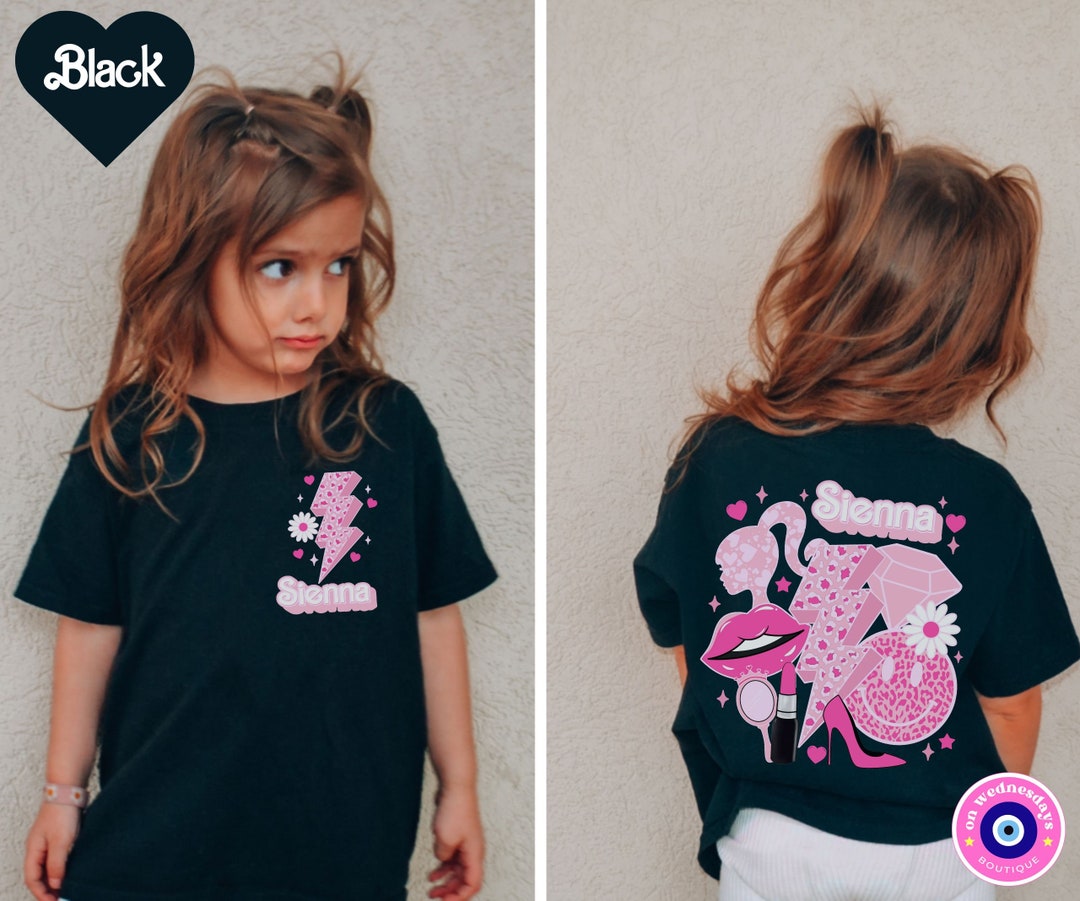 Personalized Girl Name Shirt, Custom Name Tshirt for Kids, Custom Tee ...