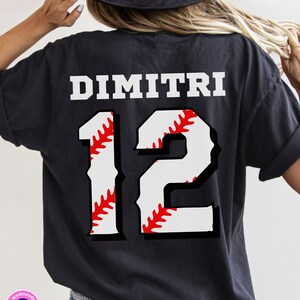 Funny Baseball Player Shirt Custom Boyfriend Name T-shirt for Baseball ...