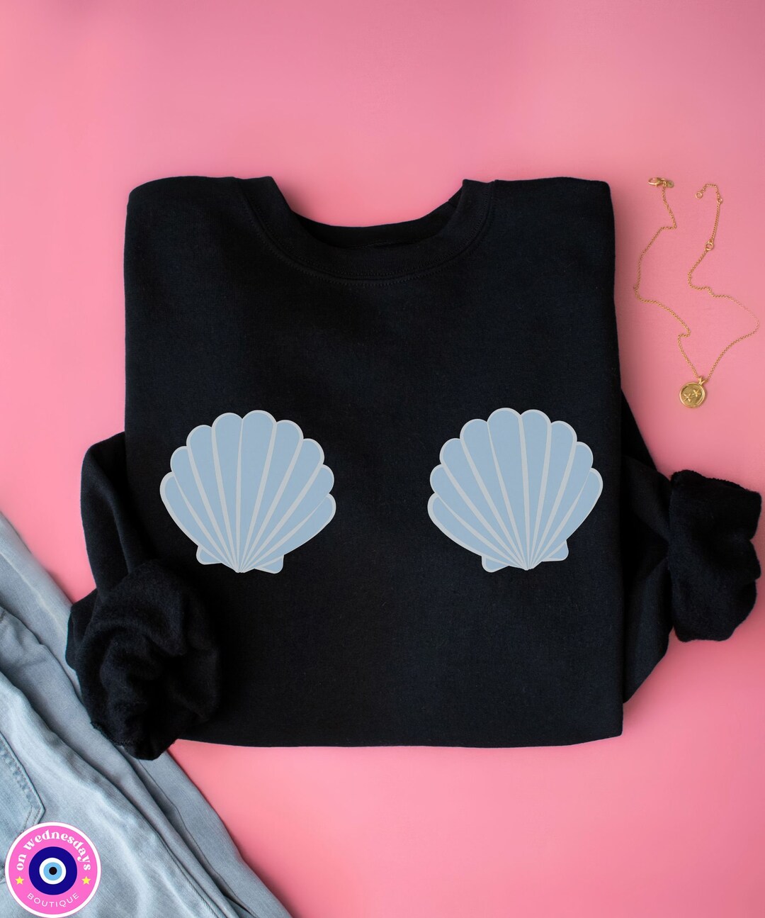 Mermaid Sweatshirt Cute Summer Sweatshirt Oversized Beach Sweatshirt ...