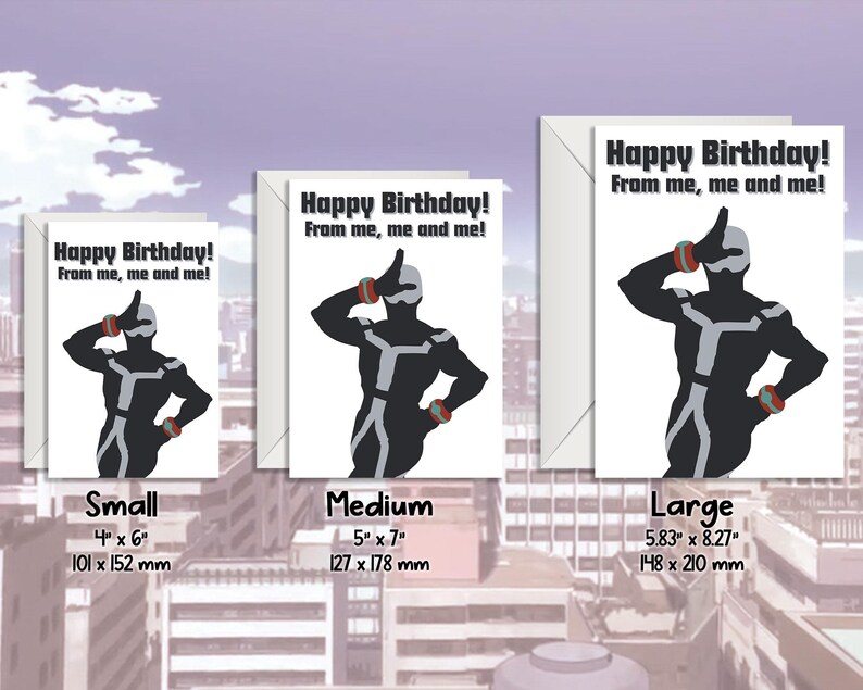 My Hero Academia Birthday Card | Twice Greeting Card | Villains ...