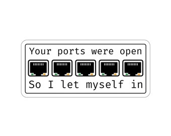 There's No Place Like 127.0.0.1 Funny IT, Tech, Nerd Sticker for Laptop ...