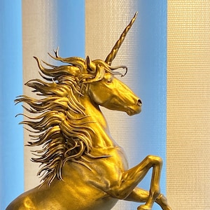 Unicorn (monoceros) Statue, Mythical Beast in Ancient Europe, India ...