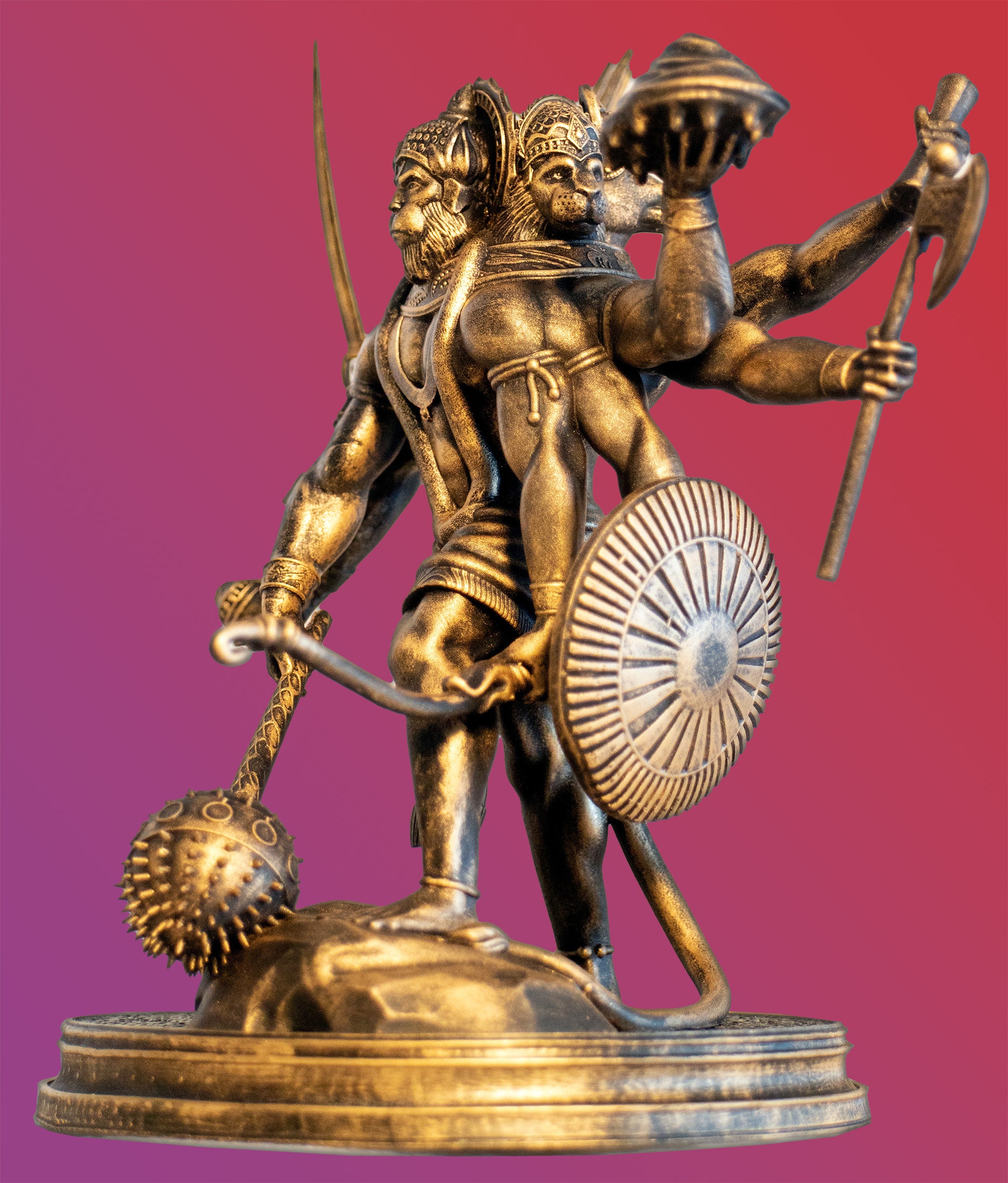 Statue of Lord Panchamukhi Hanuman, Five-faced Form of Sri Hanuman ...