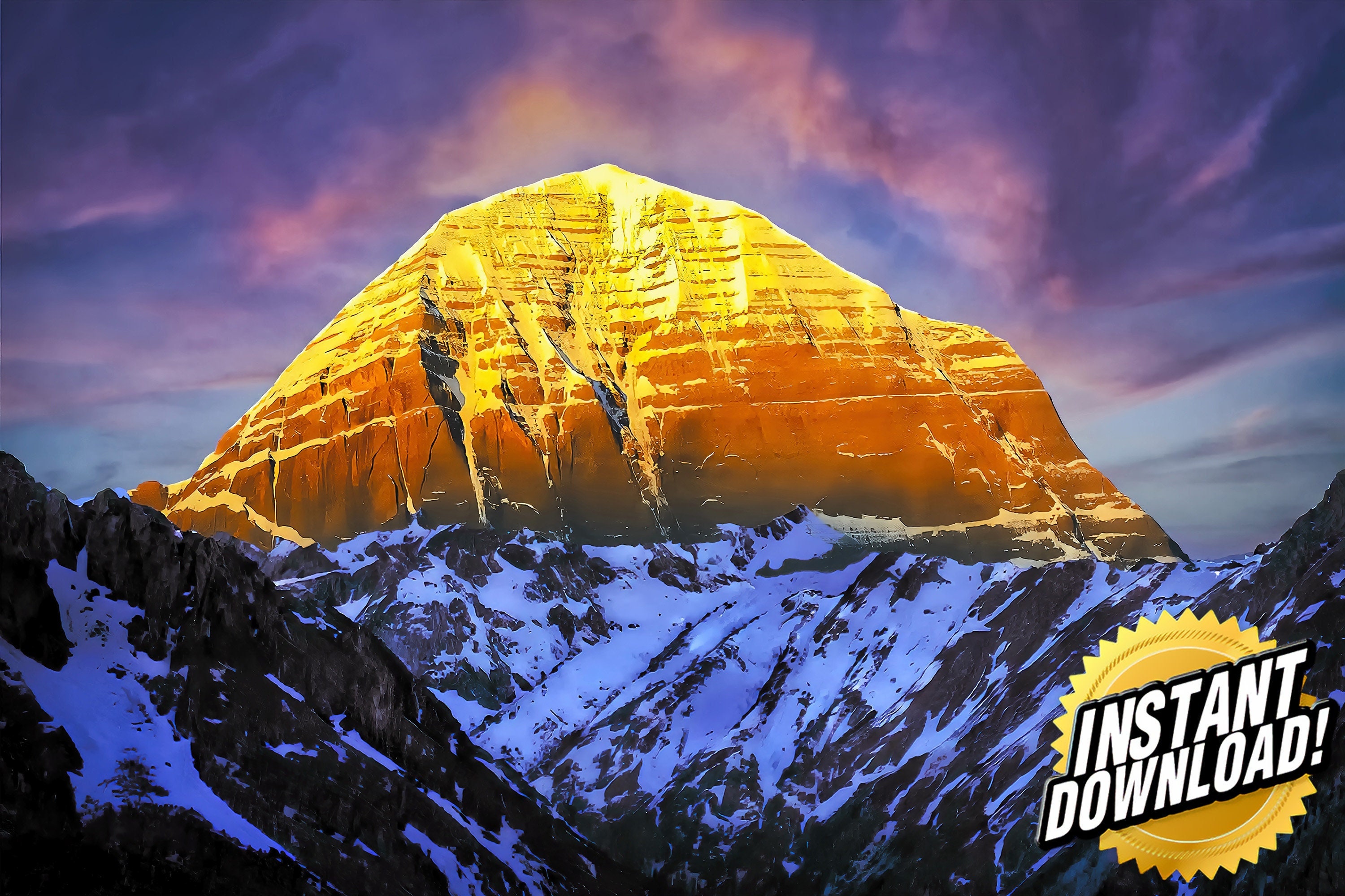 Mount Kailash Shiva Face