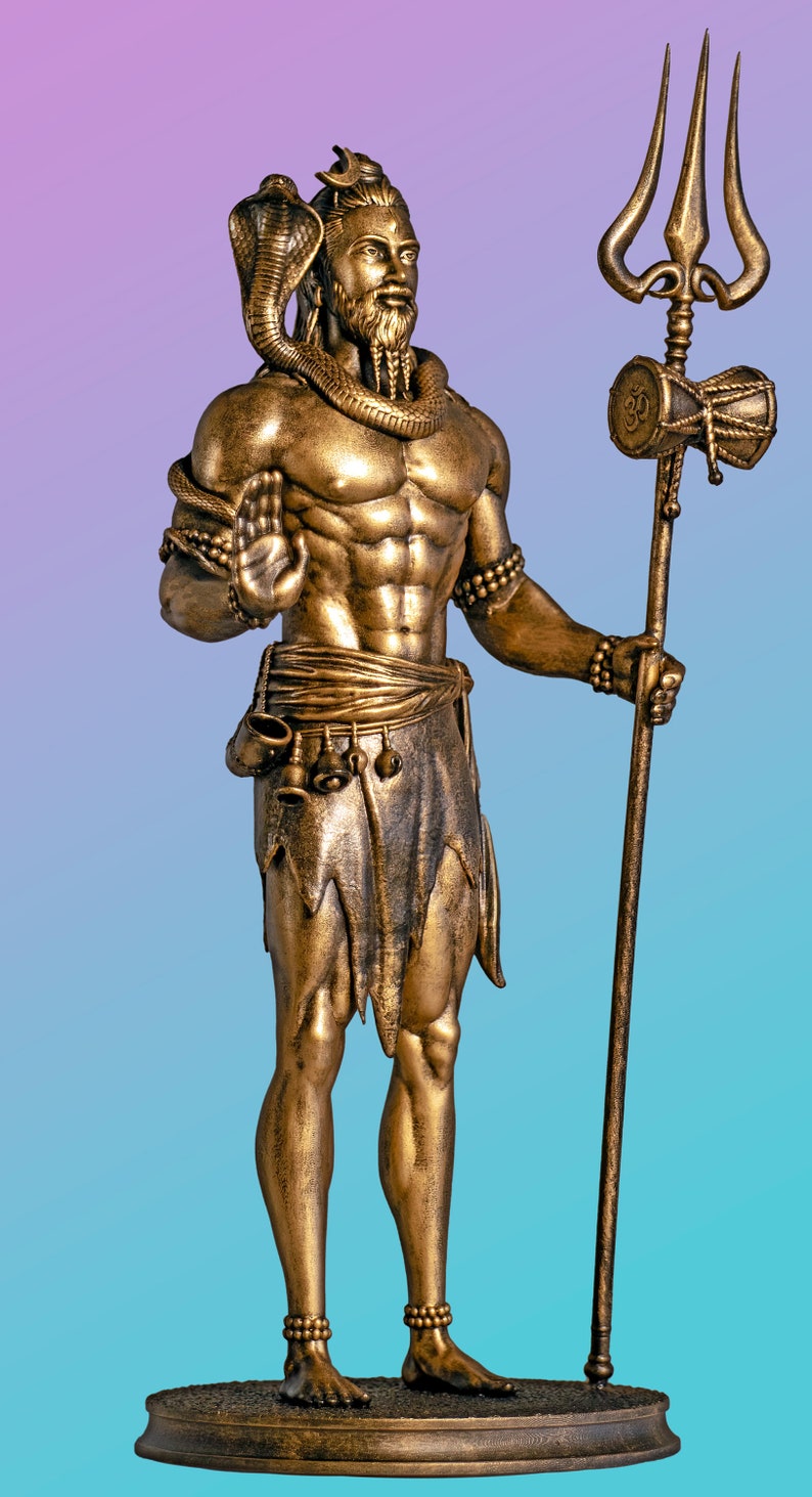 Statue of Standing Lord Shiva Also Known as Mahadev Shankar - Etsy