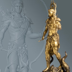 Statue of Lord Ram the Demon Slayer, A.k.a. Rama, Ramar, Raman ...