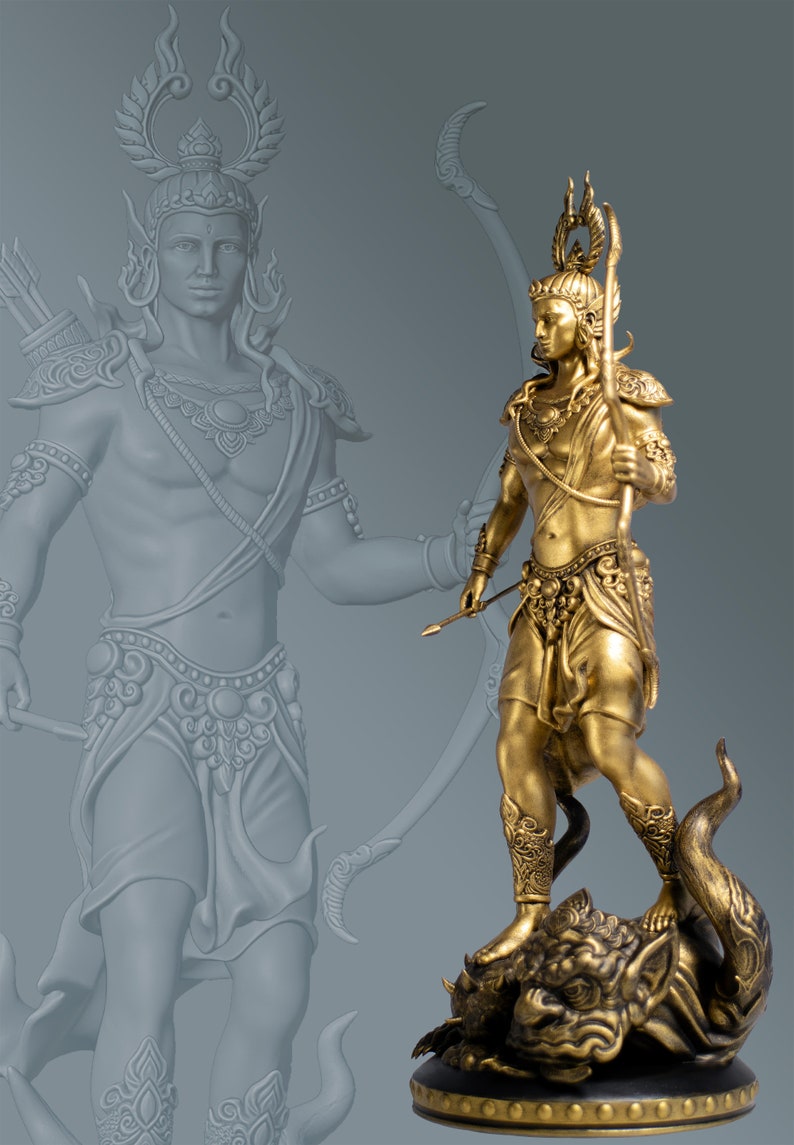 Statue of Lord Ram the Demon Slayer, A.k.a. Rama, Ramar, Raman ...