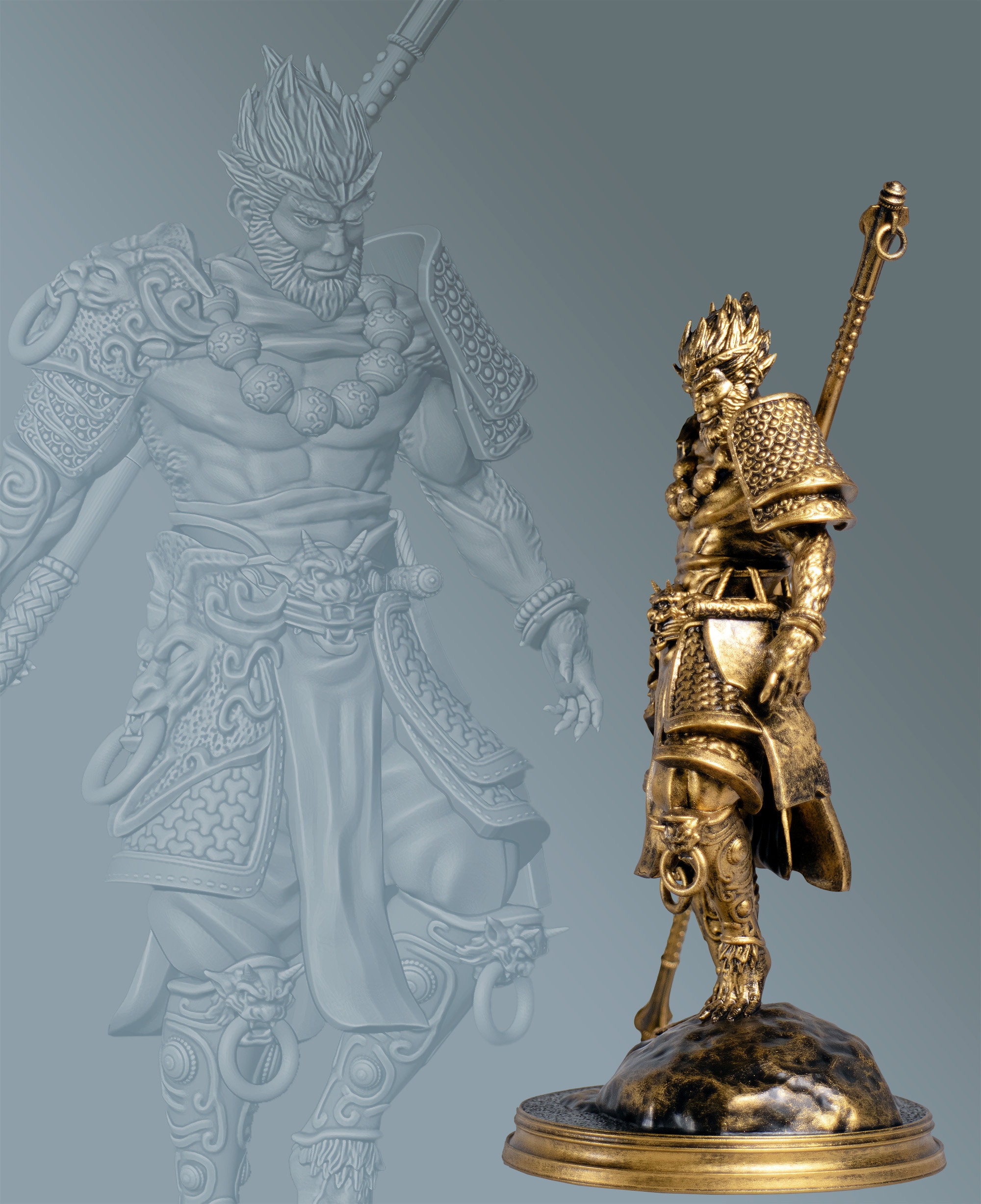 Figurine of Sun Wukong, the Monkey King Chinese Trickster God, Who Has ...