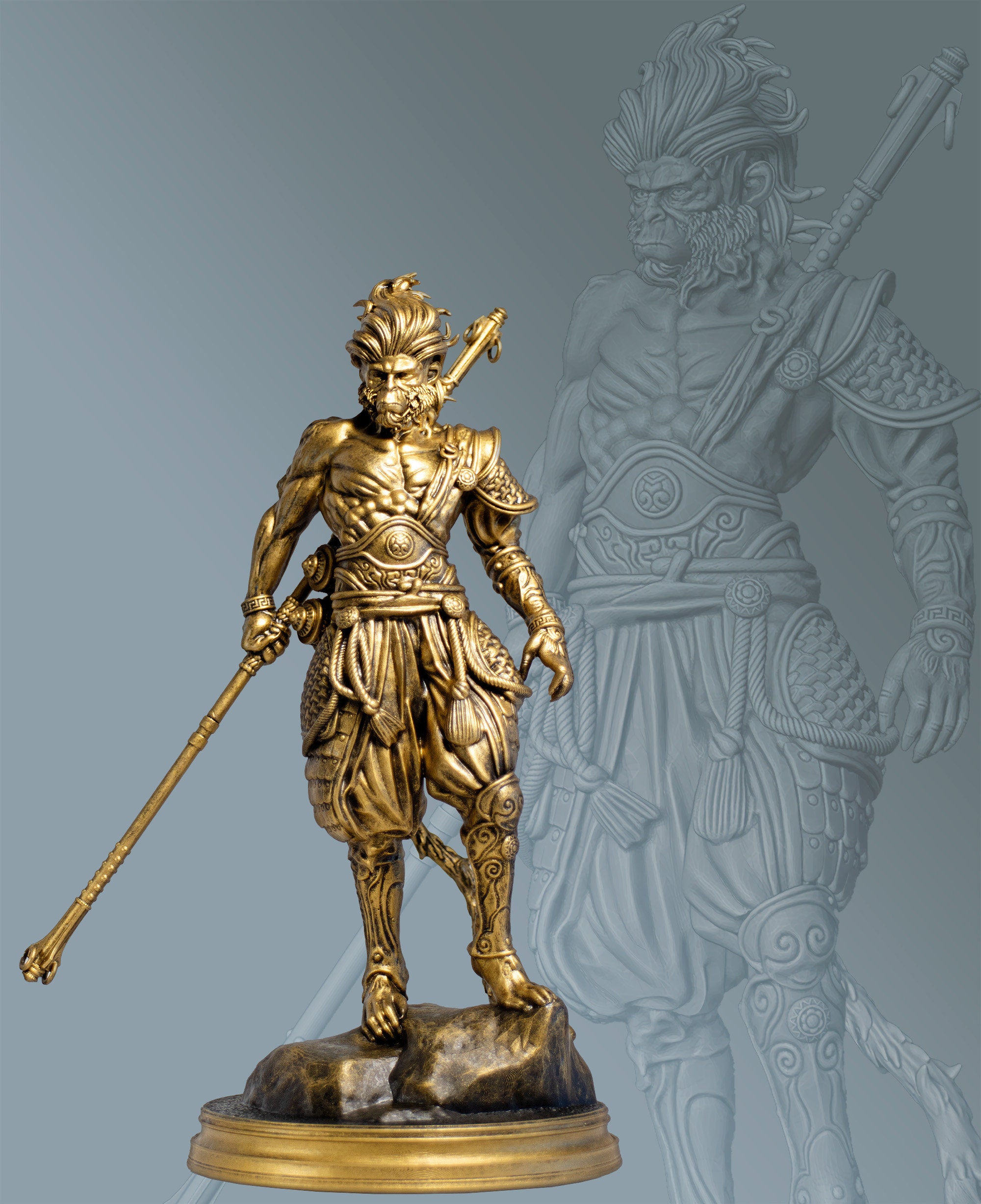 Statue of Sun Wukong, the Monkey King - Popular Invincible Immortal ...