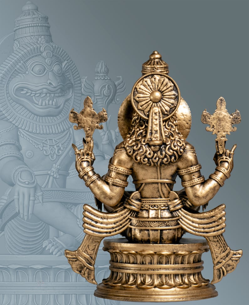 Statue of Lord Ugra Narasimha A.k.a. Yoga Narasimha and - Etsy