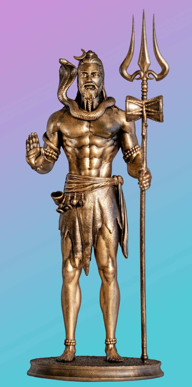 Lord Shiva Statue, Ascetic Mahadev, Shankar, Rudra Blessing. (uv-resin ...