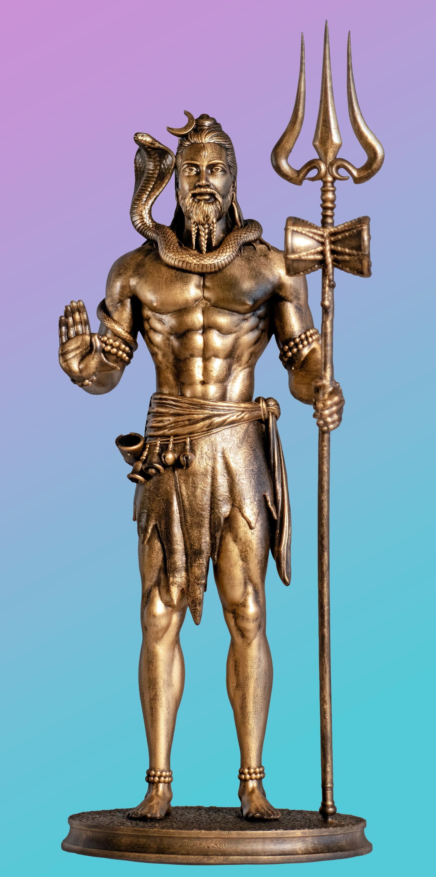 Statue of Standing Lord Shiva Also Known as Mahadev Shankar - Etsy