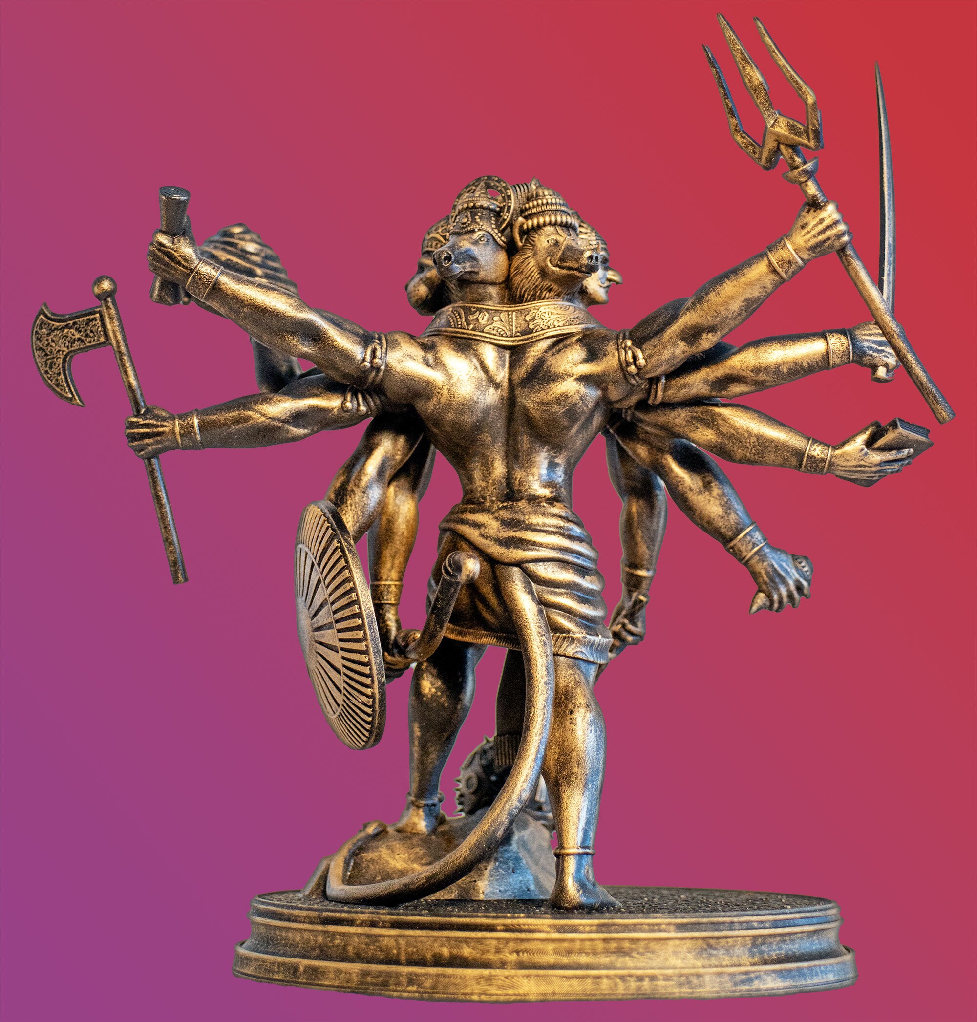 Statue of Lord Panchamukhi Hanuman, Five-faced Form of Sri Hanuman ...