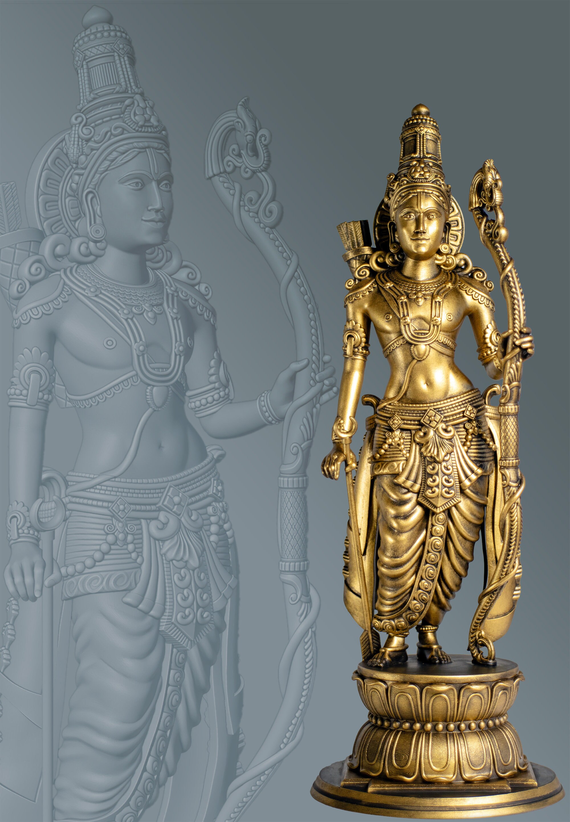 Statue of Lord Ram A.k.a. Rama Raman Ramar Ramachandra - Etsy Denmark