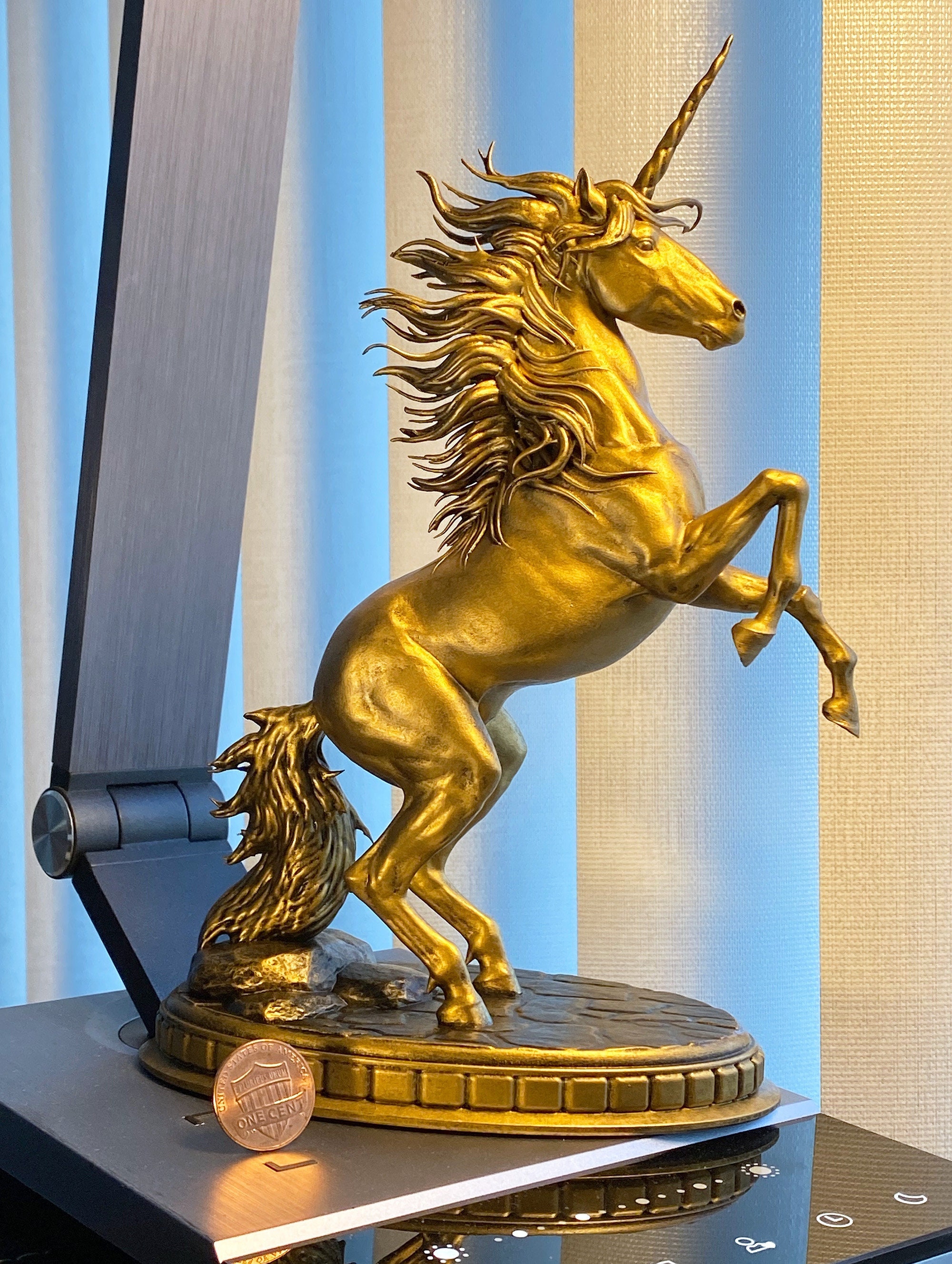Unicorn (monoceros) Statue, Mythical Beast in Ancient Europe, India ...