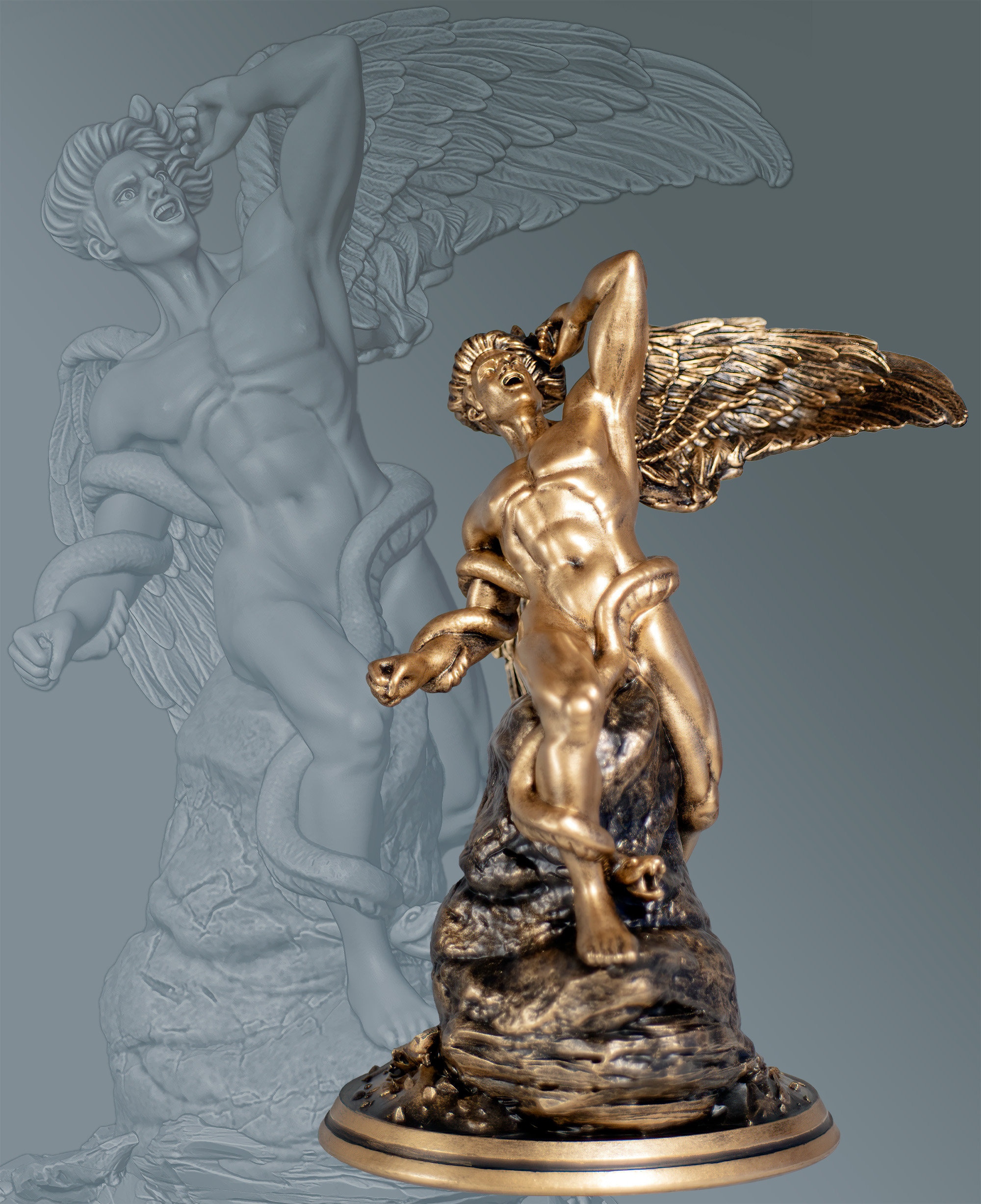 Statue of Lucifer, the Fallen Angel, A.k.a. Satan, the Devil, the ...