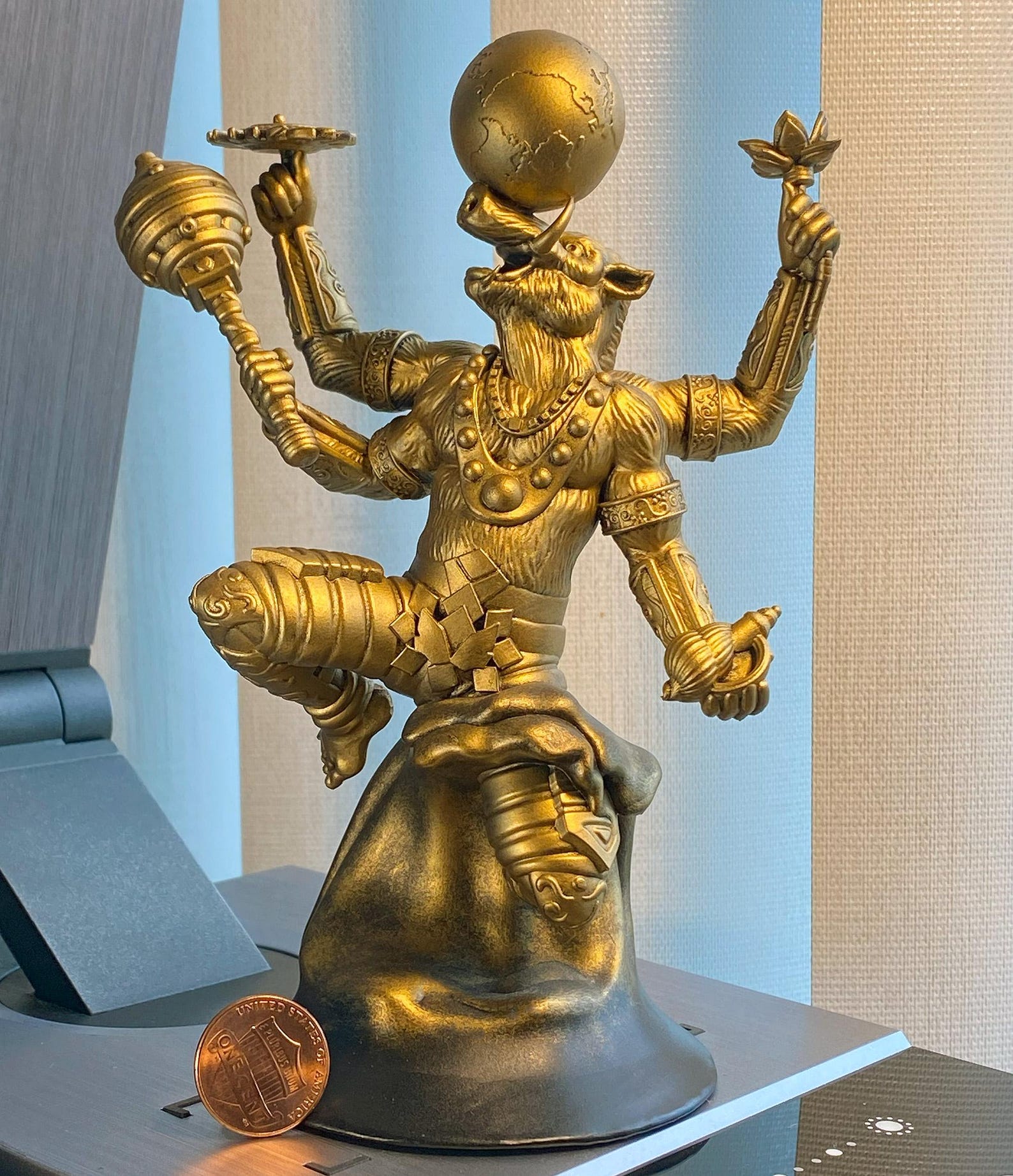 Lord Varaha Saving the Earth Statue. Avatar of Lord Vishnu. (handmade ...