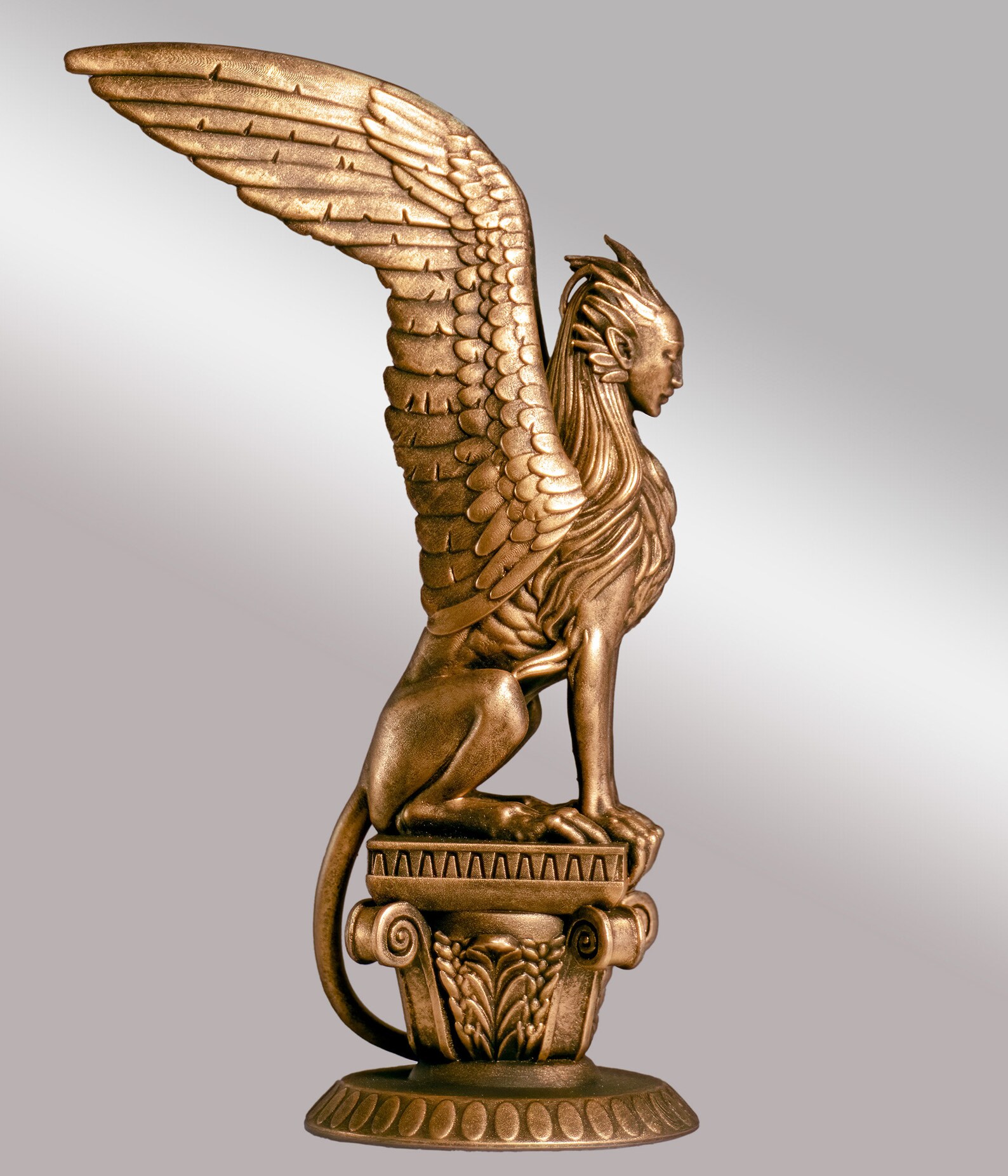 Statue of Ancient Greek Sphinx - Guardian of Knowledge Forbidden to ...