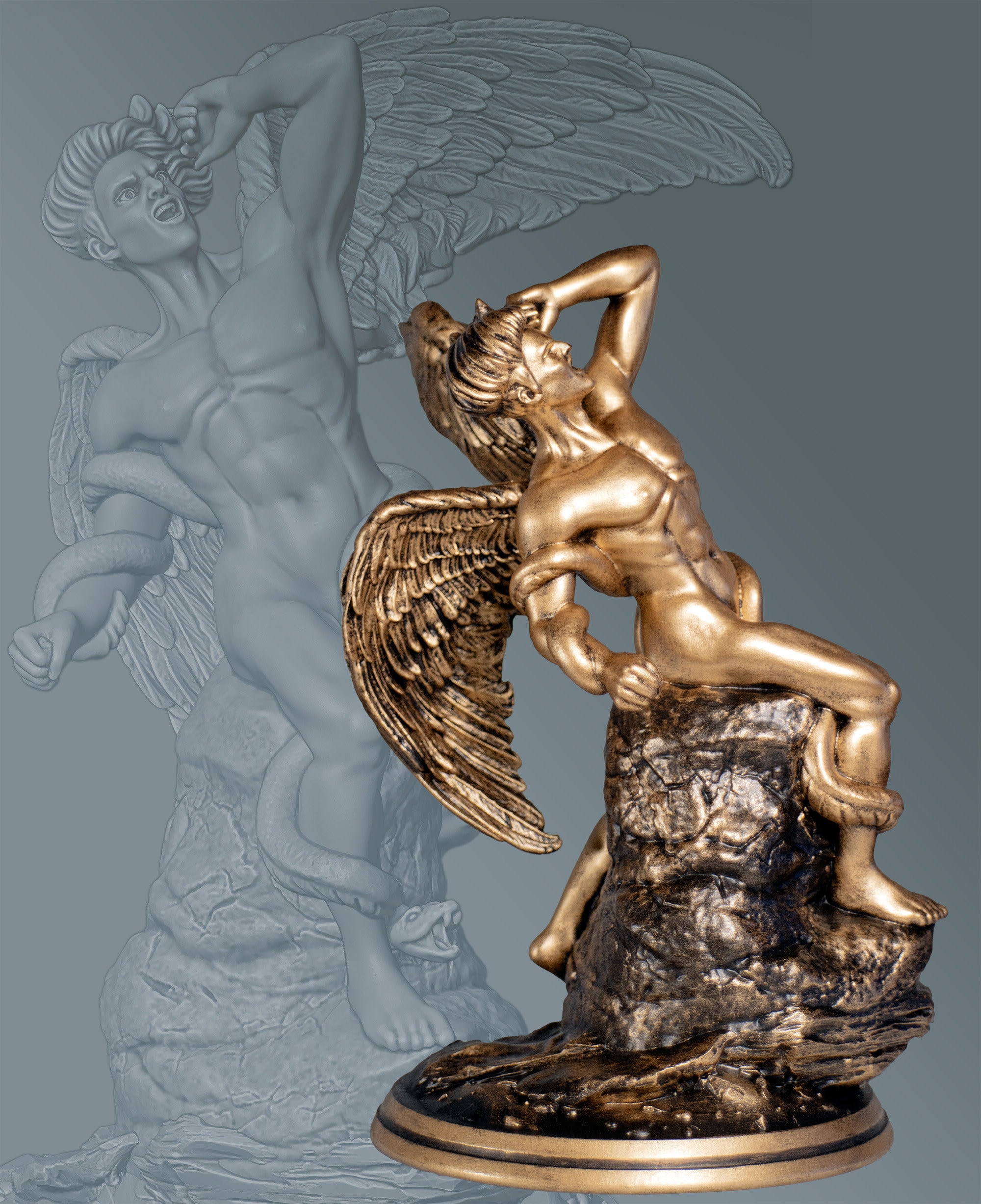 Statue of Lucifer, the Fallen Angel, A.k.a. Satan, the Devil, the ...