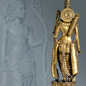 Statue of Lord Ram, A.k.a. Rama, Raman, Ramar, Ramachandra, the Seventh ...