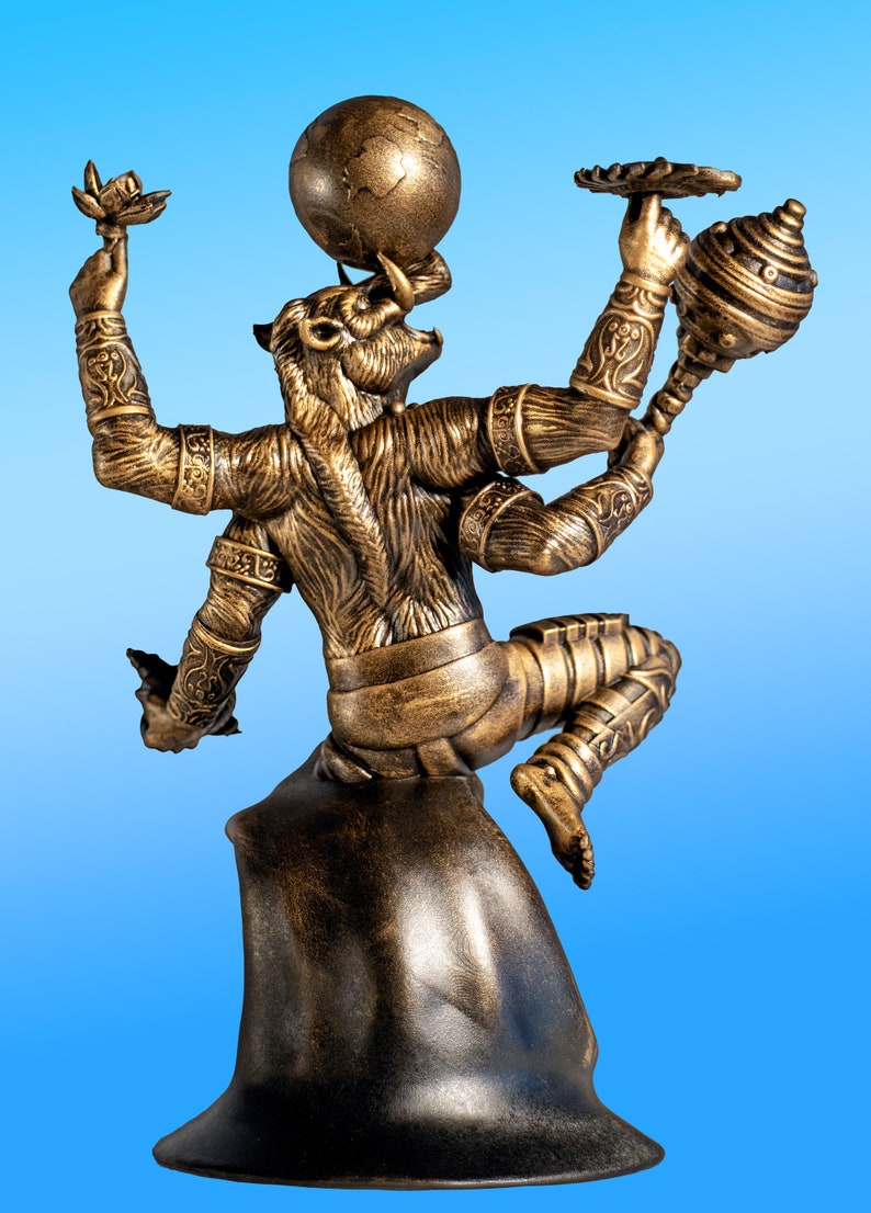 Lord Varaha Saving the Earth Statue. Avatar of Lord Vishnu. (handmade ...