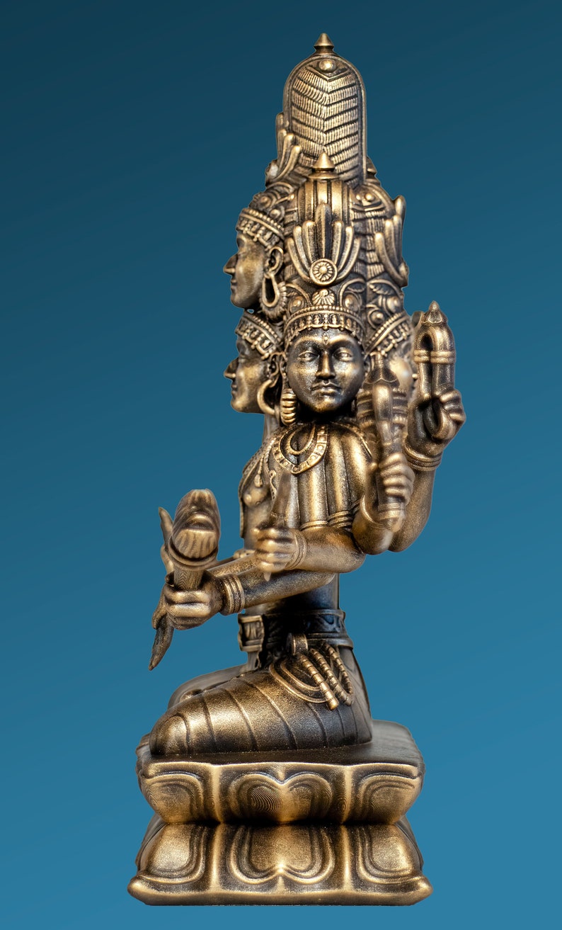 Statue of Lord Sadashiva, the Highest Five-faced Lord Shiva's Form ...