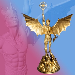 Statue of Lucifer Rising, the Morning Star (venus), the Light-bringer ...
