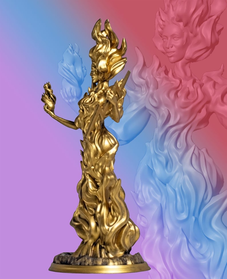 Madame Pele Statue, Hawaiian Goddess of Volcanos, Wind, Fire and ...