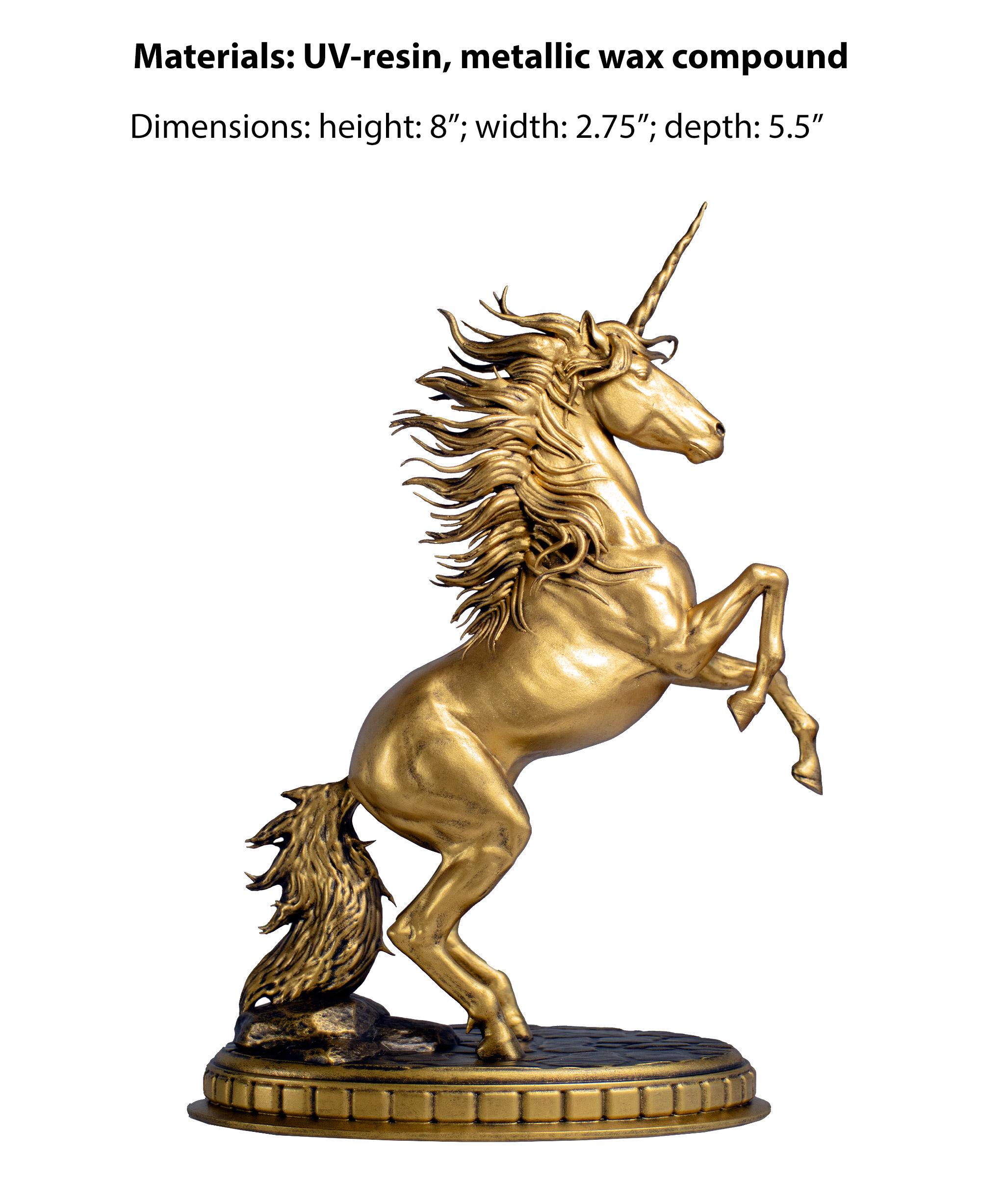 Statue of Unicorn, A.k.a. Monoceros - Mythical Beast Well Known in Many ...