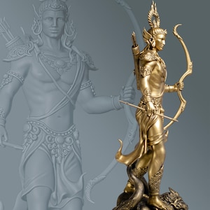 Statue of Lord Ram the Demon Slayer, A.k.a. Rama, Ramar, Raman ...