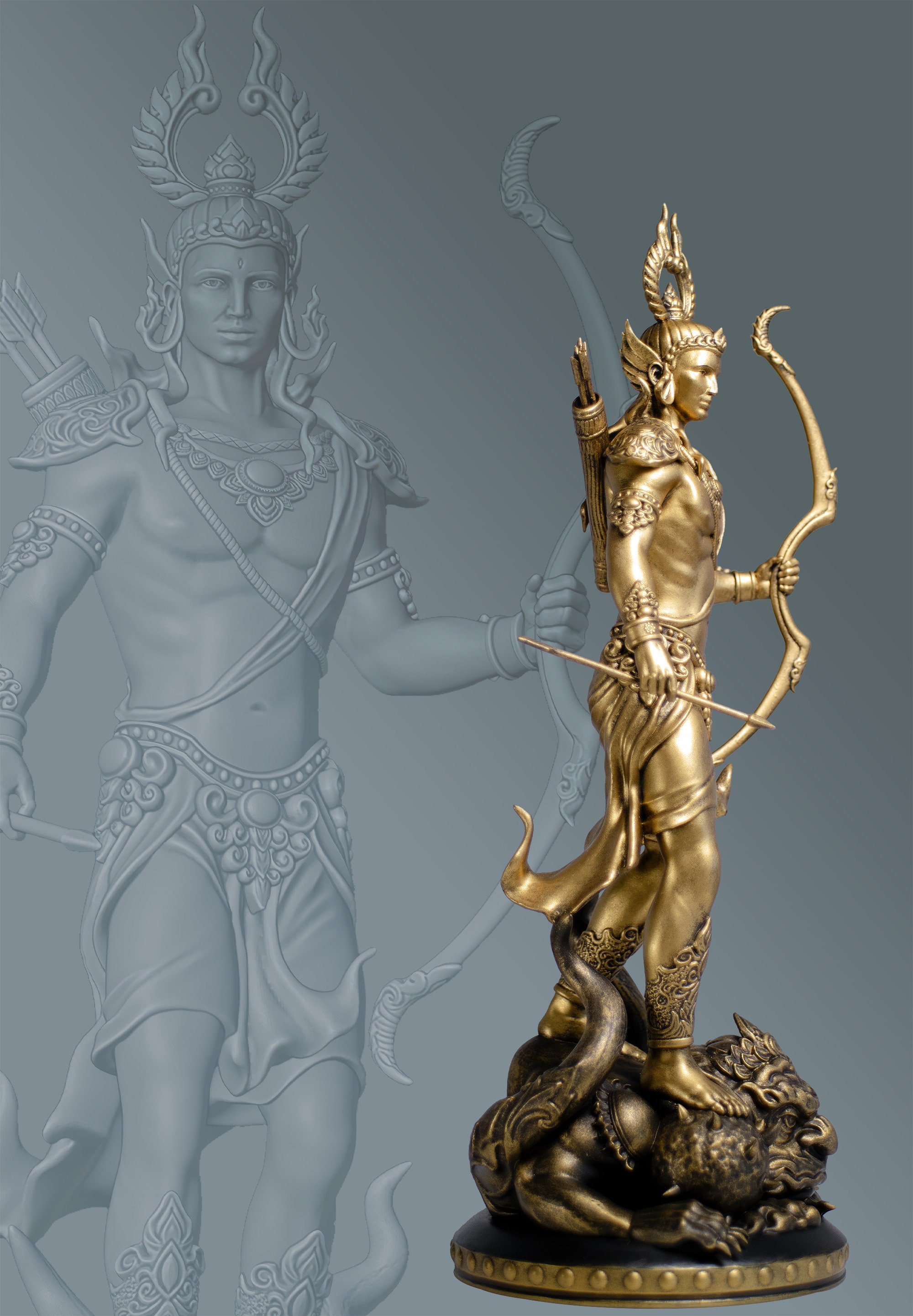 Buy Statue of Lord Ram the Demon Slayer, A.k.a. Rama, Ramar, Raman ...