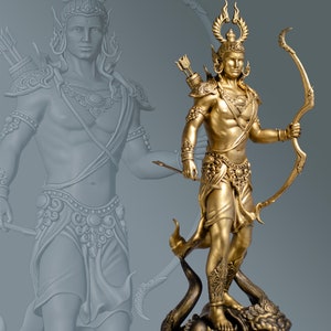 Statue of Lord Ram the Demon Slayer, A.k.a. Rama, Ramar, Raman ...