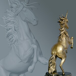 Unicorn (monoceros) Statue, Mythical Beast in Ancient Europe, India ...