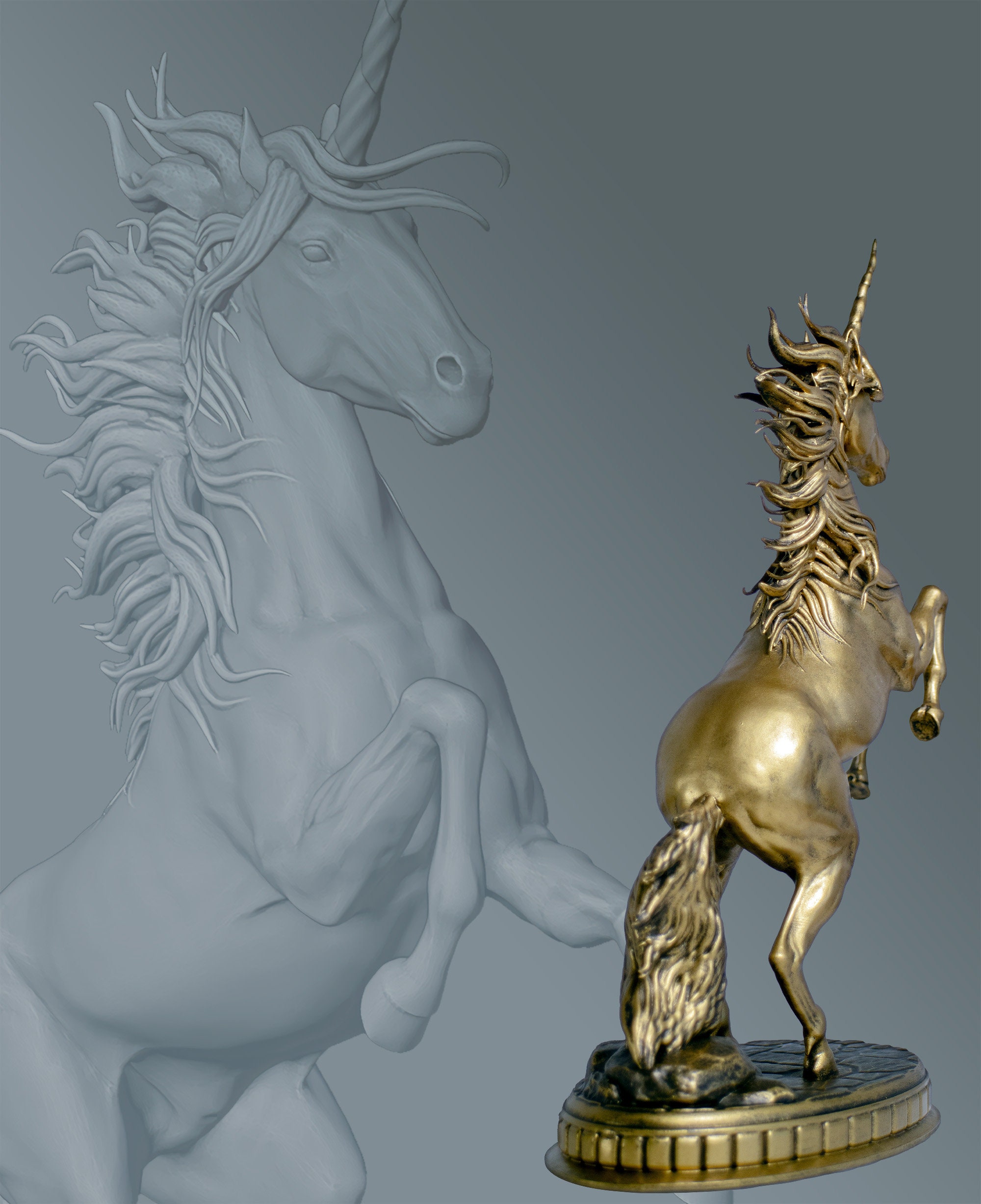 Statue of Unicorn, A.k.a. Monoceros - Mythical Beast Well Known in Many ...