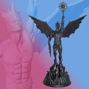 Statue of Lucifer Rising, the Morning Star (venus), the Light-bringer ...