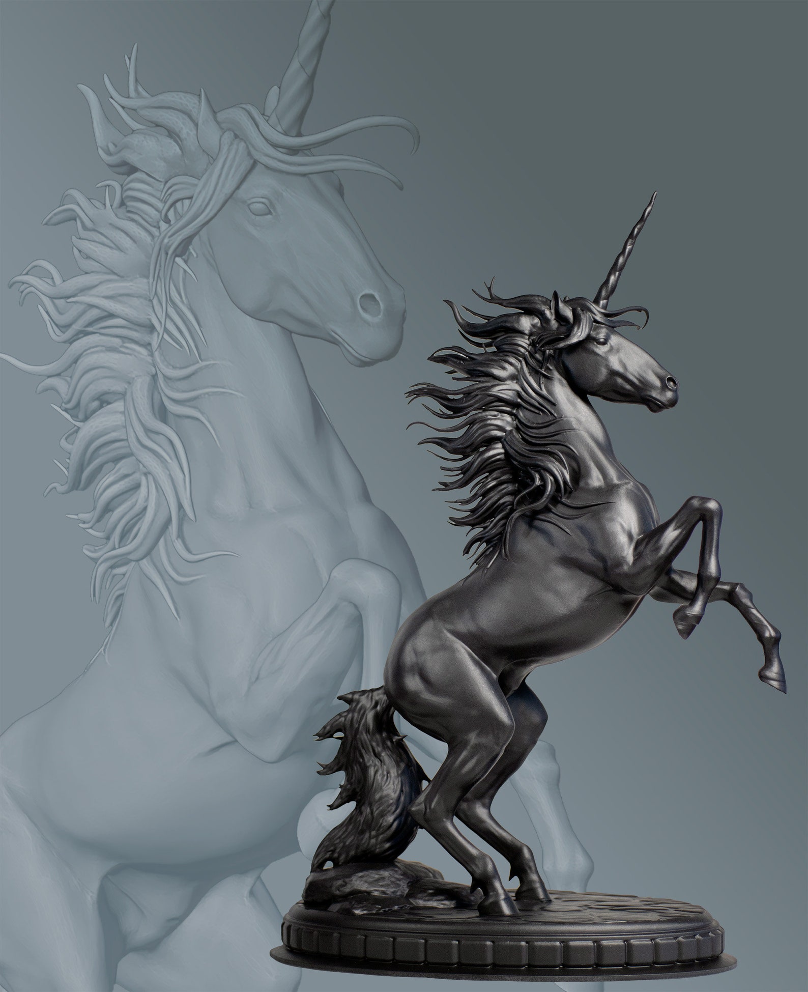 Statue of Unicorn, A.k.a. Monoceros Mythical Beast Well Known in Many ...