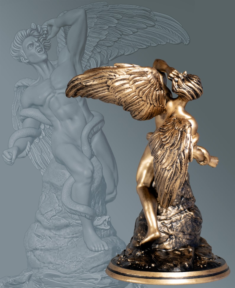 Statue of Lucifer, the Fallen Angel, A.k.a. Satan, the Devil, the ...