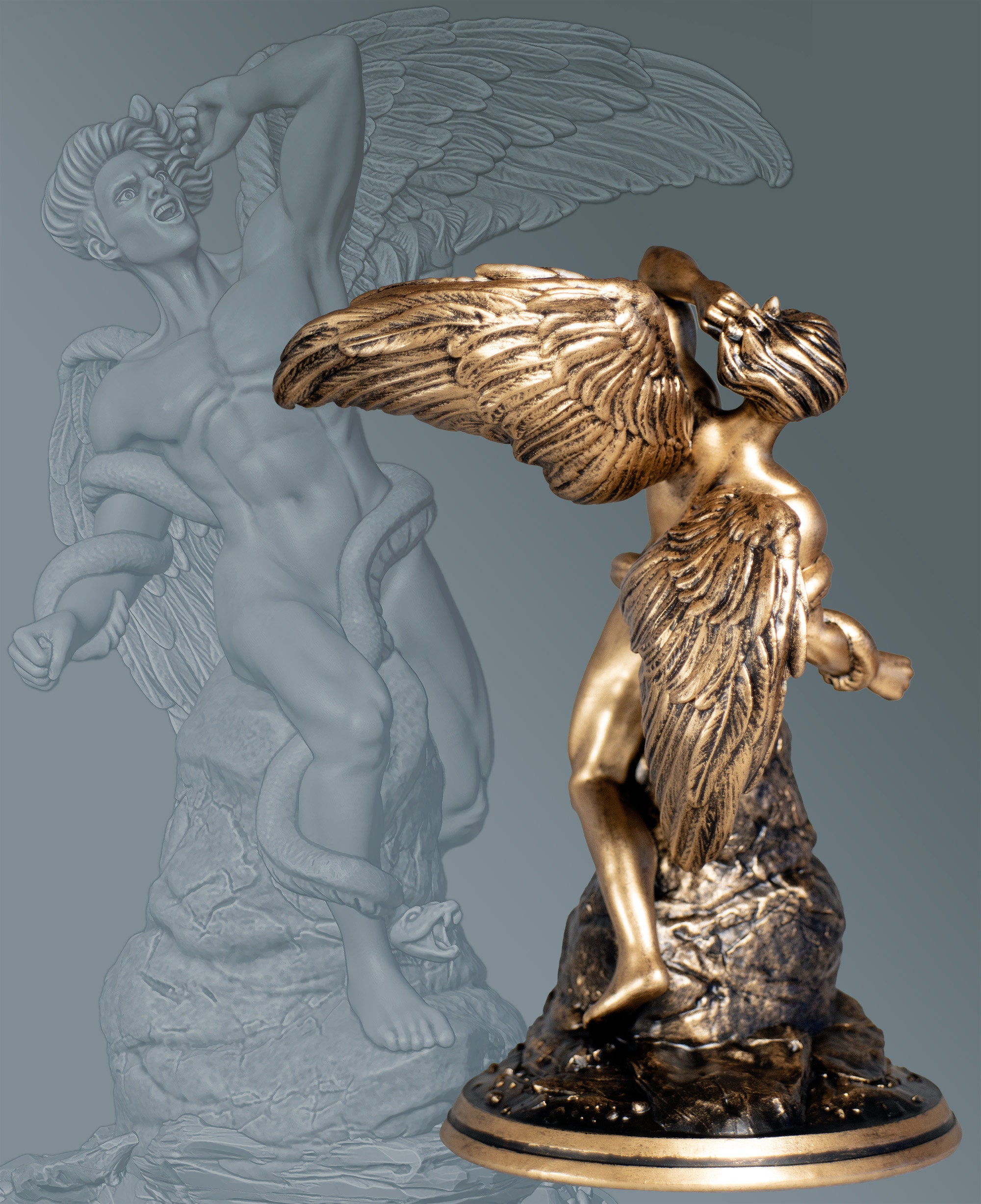 Lucifer Statue, the Fallen Angel, Satan, the Devil, the Morning Star ...