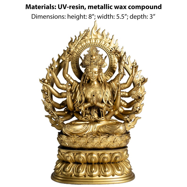 18-armed Cundi Buddha Mother Statue, Female Deity in Mahayana Buddhism ...