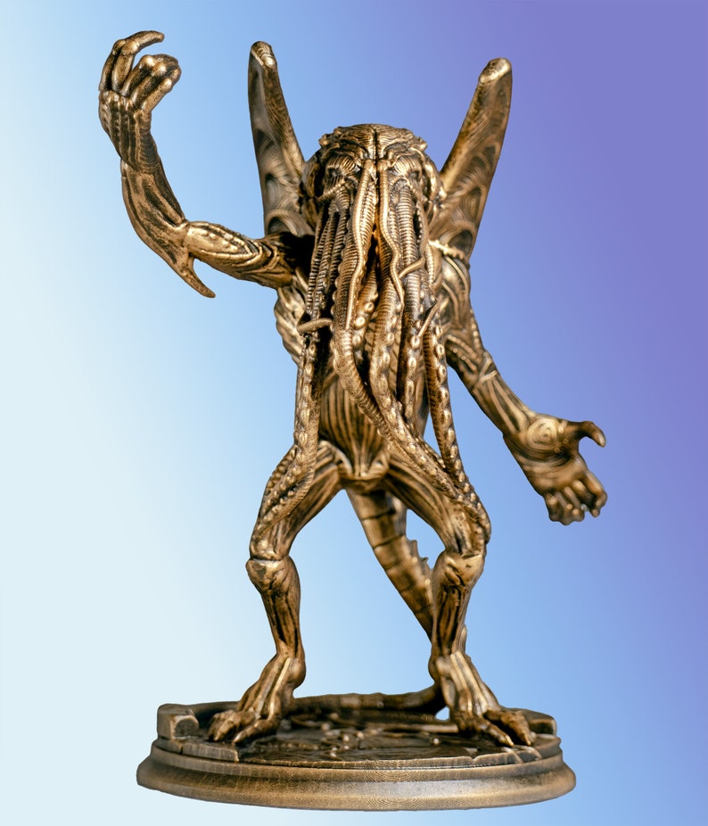 Statue of Cthulhu, the Great Old One Gigantic Alien Monster Invented by ...