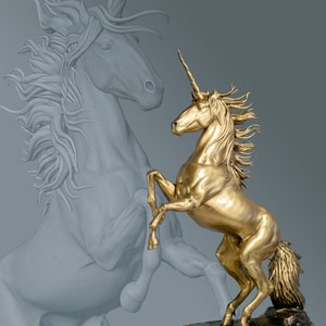 Unicorn (monoceros) Statue, Mythical Beast in Ancient Europe, India ...