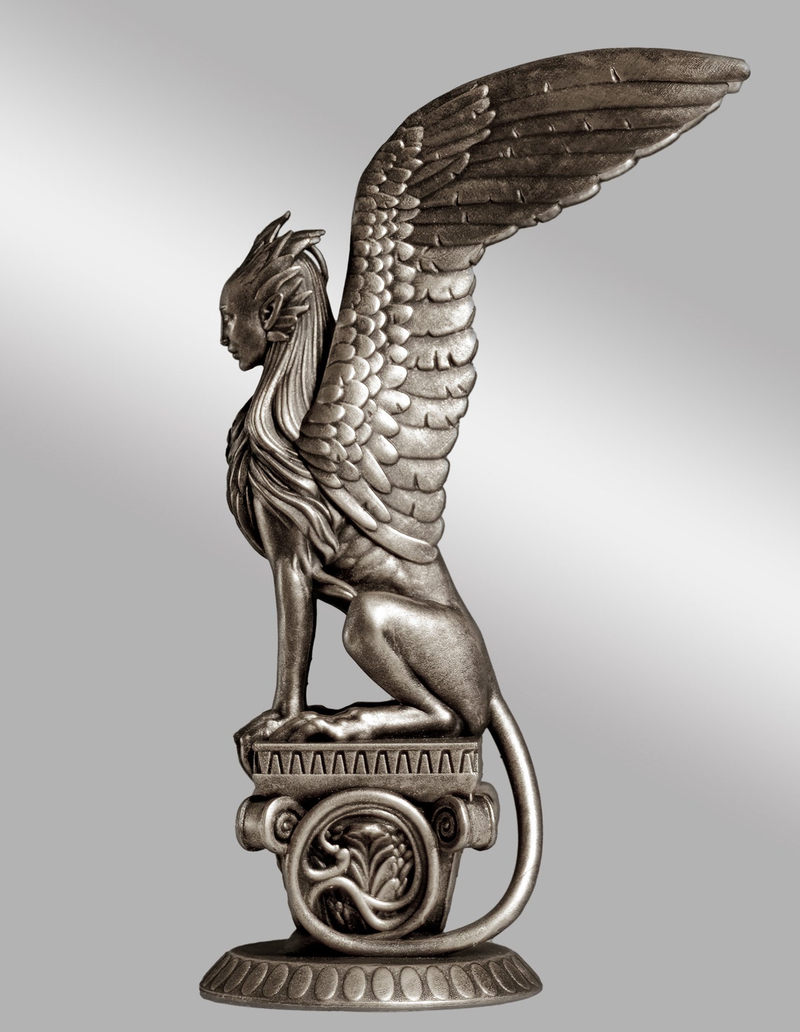 Statue of Ancient Greek Sphinx Guardian of Knowledge - Etsy