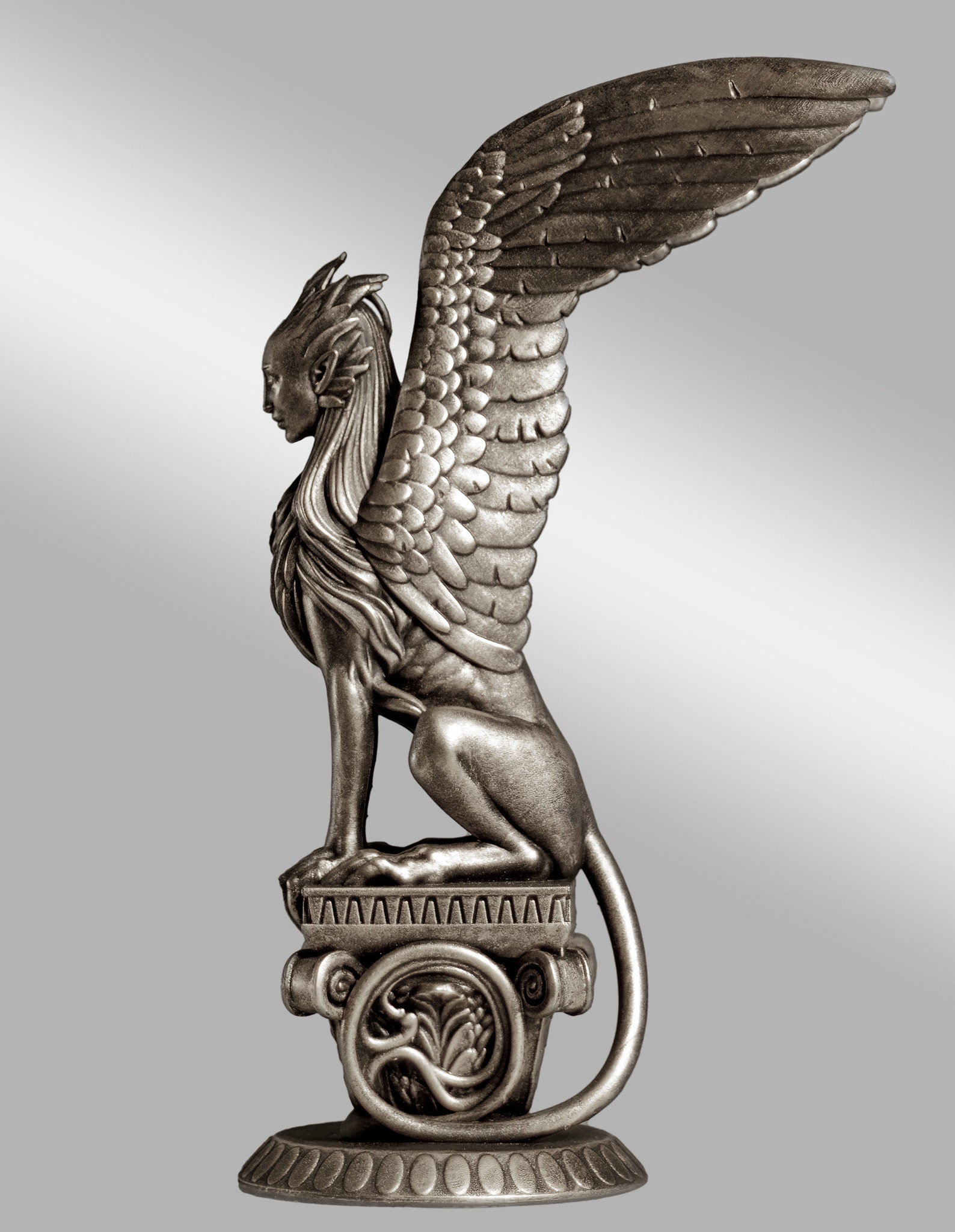 Statue of Ancient Greek Sphinx - Guardian of Knowledge Forbidden to ...