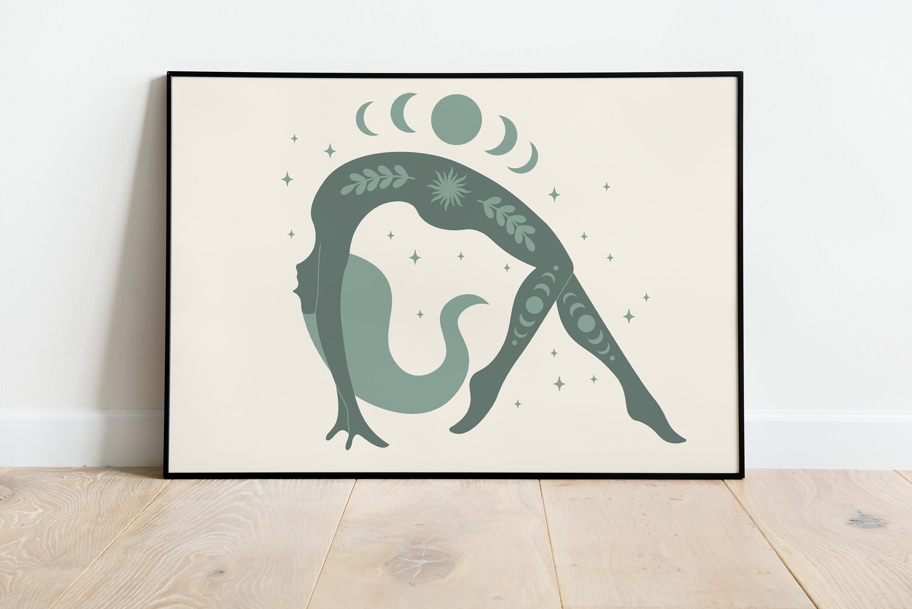 YOGA POSTER SET 6 Posters Printable Wallart - Etsy