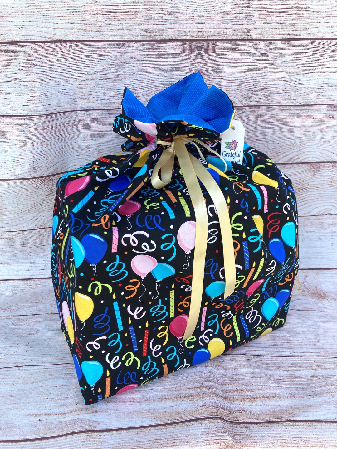 Reusable Cloth Bag; Birthday Bash Bag - Etsy