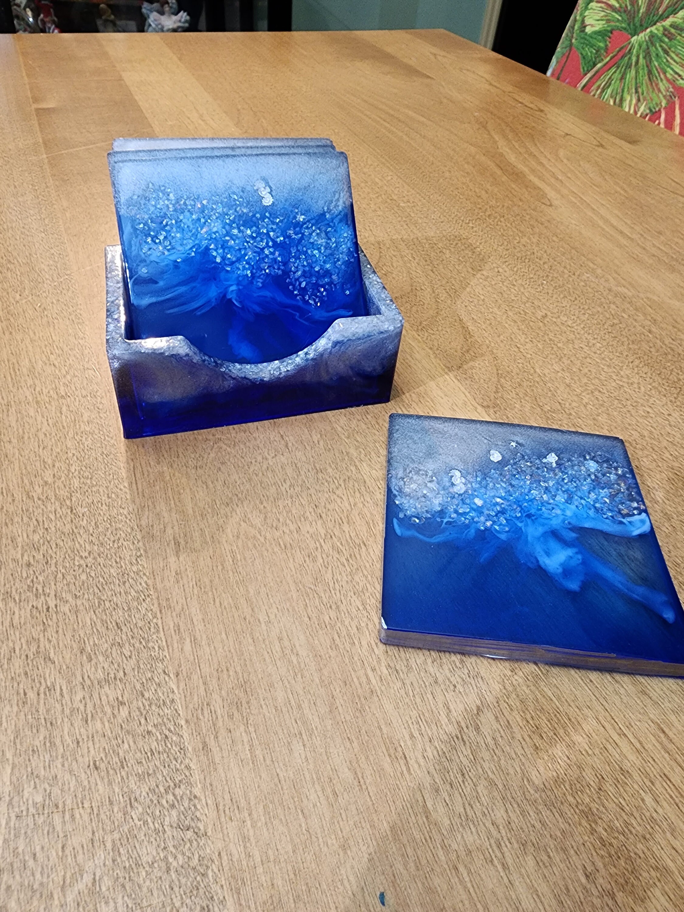 Seascape Coasters Handmade Epoxy Resin Coasters for Coastal Home Decor ...