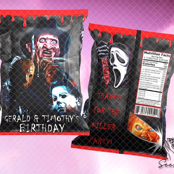Horror Chip Bag - Etsy