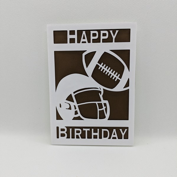 Football Player Birthday Card - Etsy