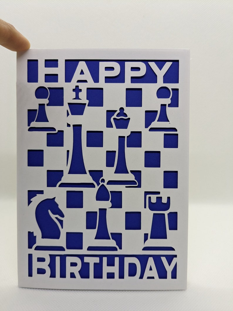 Chess Birthday Card, Chess Happy Birthday Card for Son, Chess Birthday Card for Granddaughter ...